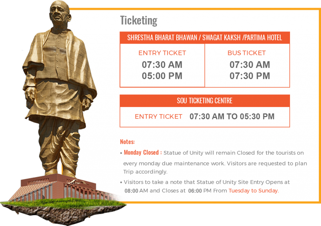 Statue Of Unity Ticket Price Online Ticket Booking Timing Entry Fee Statue Of Unity Ticket Price Online Ticket Booking Timing Entry Fee
